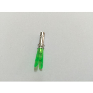 JIEXI HWYP Large Groove Pin Arrow Nocks Aluminum Arrow Nock Adapter Connector for ID4.2mm Arrow Pack of 50 (Nocks+Adapters)