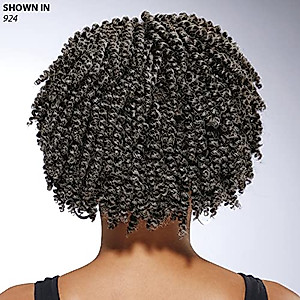 Especially Yours Sharma Headband Wig Authentic Two-Strand Twist Coils with Great Body, Stretch Band/Runway Shades of Black, Brown and Gray