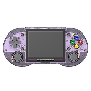 RG353PS Retro Handheld Game Console 3.5'' IPS Screen Linux OS RK3566 64bit Game Player with 128G TF Card Preload 4519 Classic Games Built in 3500mAh Battery Compatible with 5G WiFi and 4.2 Bluetooth