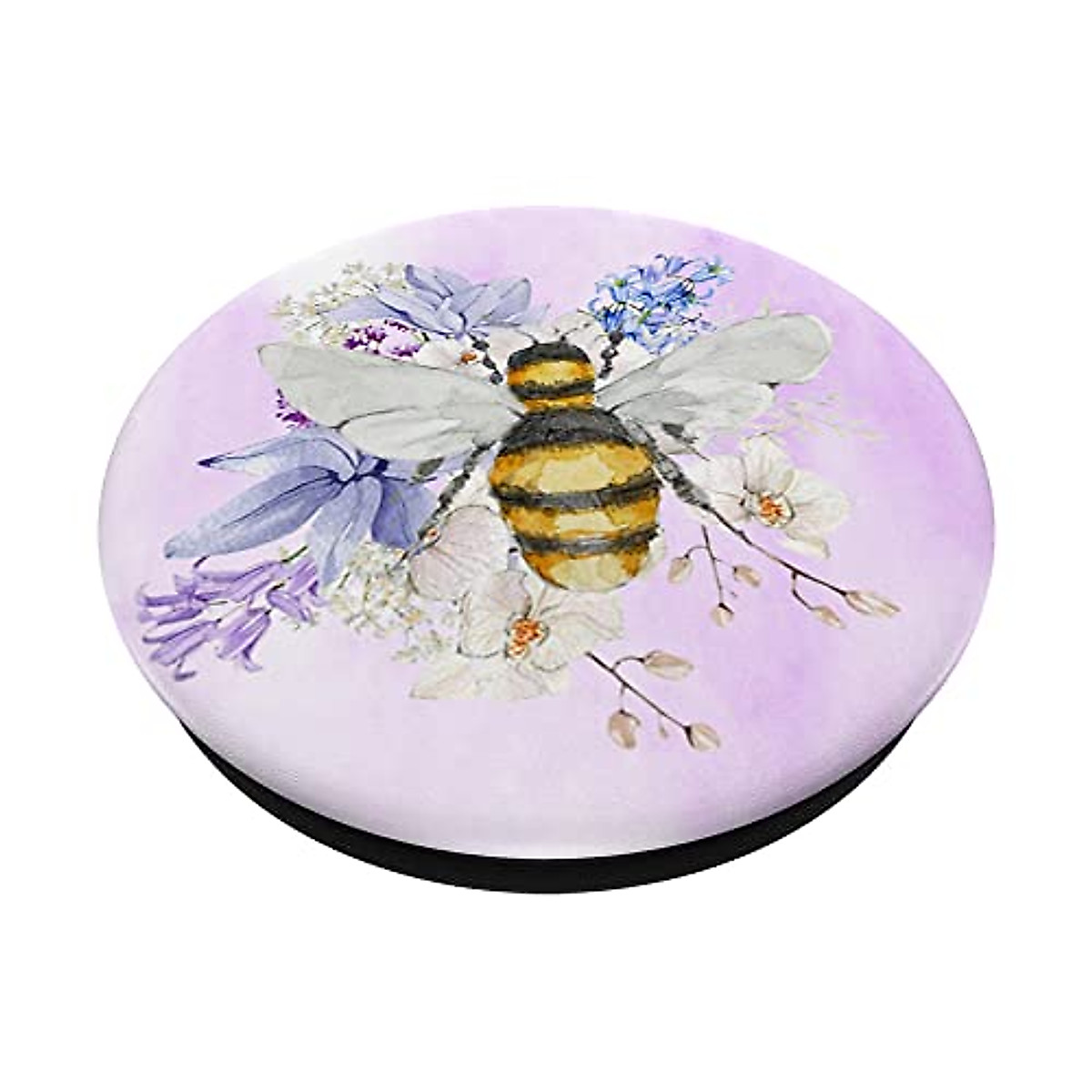 Floral Bee Watercolor Boho Style PopSockets Swappable PopGrip