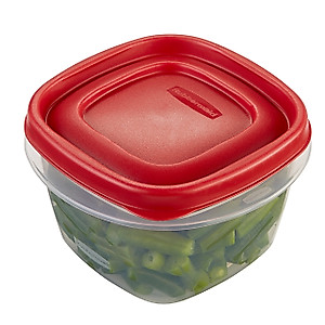 Rubbermaid Easy Find Lids Food Storage Container, 2 Cup, Racer Red