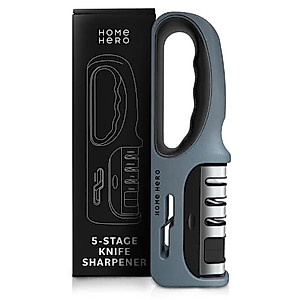 5-Stage Knife Sharpener - Knife Sharpeners For Kitchen Knives, Kitchen Knife Sharpener, Ceramic Knife Sharpener - Knife And Scissor Sharpener Tool, Knives Sharpener, Scissors Sharpener