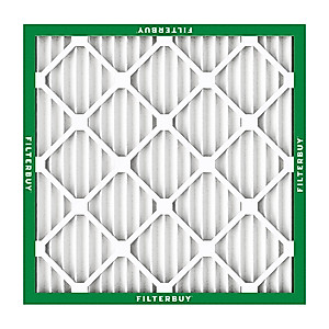Filterbuy 20x20x1 Air Filter MERV 8 Dust Defense (4-Pack), Pleated HVAC AC Furnace Air Filters Replacement (Actual Size: 19.50 x 19.50 x 0.75 Inches)
