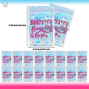 KARAQY Cowgirls Boots Hangover Kit Bags, Cowgirl Hangover Bags Recovery Kit Bags for Bachelorette Party Wedding Bridal Shower Engagement Party Favors Supplies Decorations