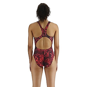 TYR Women's Standard Durafast Lite Maxfit Swimsuit, Diploria Red, 36