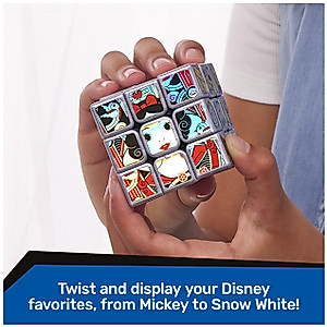 Rubik’s Cube, Disney 100th Anniversary Metallic Platinum 3x3 Cube, Fidget Toys Adults, Mickey Mouse Toys, Disney Toys for Adults & Kids Ages 8+