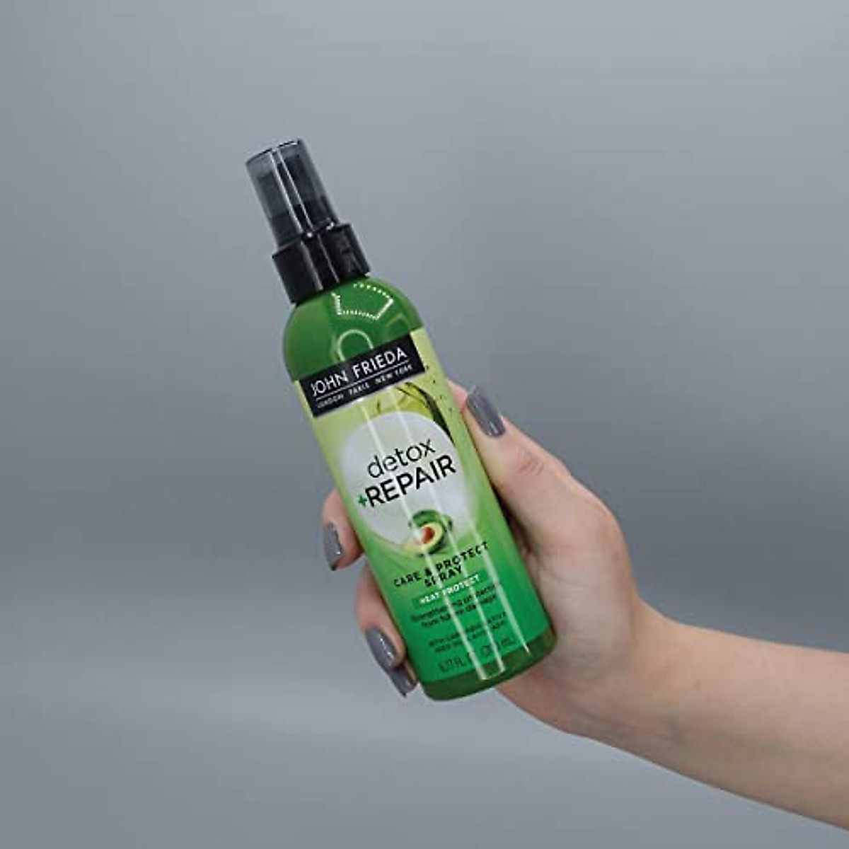 John Frieda Detox and Repair Care & Protect Spray, Styling Spray for Dry and Tangled Hair, 6.77 Ounce