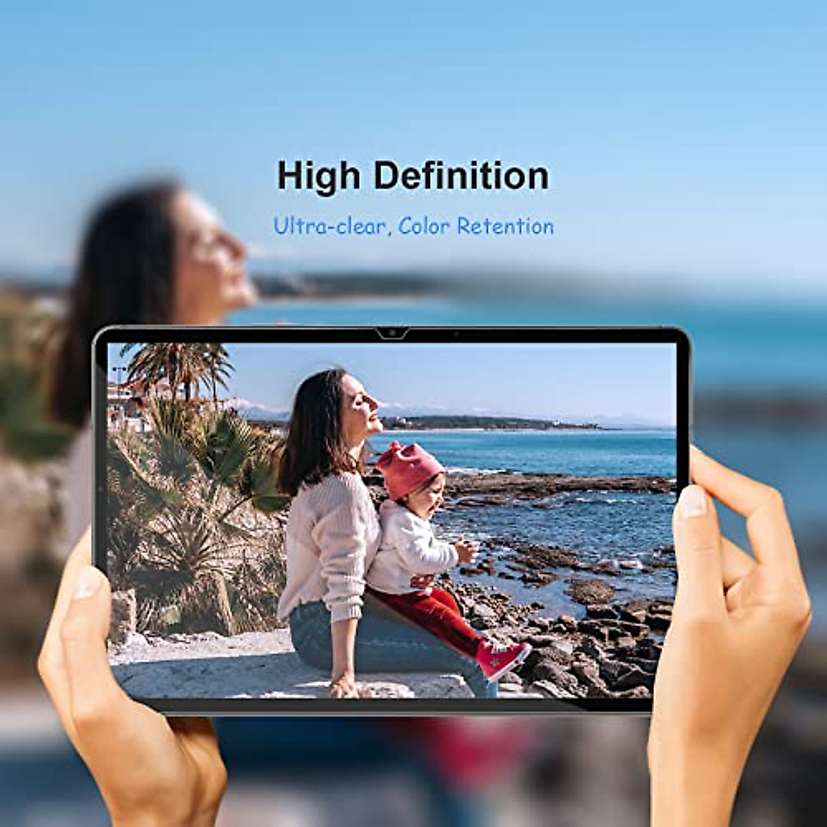 Gerutek [2-Pack Screen Protector for Samsung Galaxy Tab A7 10.4 2020 (SM-T500/T505/T507), 9H Hardness, Ultra Clear, Scratch Resist, Bubble Free Tempered Glass Protector for Samsung Tab A7 10.4"