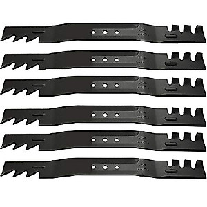 Stevens Lake Parts Set of 6 New Toothed Mulching Blade Fits Toro 20001, 20003, 20005, 20008, 20009, 20012, 20013 Models Interchangeable with 108-9764-03, 131-4547-03, 131-4547-03-A