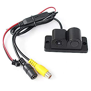 Polarlander Car Rear View Camera 2In1 Design Camera Parking Sensor Kit Auto Reversing Rearview Backup Parking Radar 170 Degree