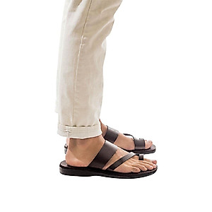 Zohar - Leather Toe Ring Sandal - Mens Sandals