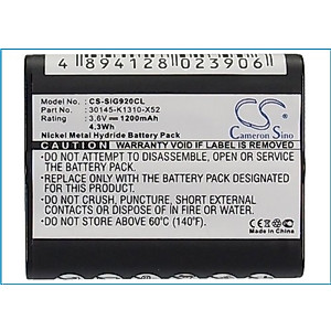 FYIOGXG Cameron Sino Battery for Commodore 250; Grundig CP500, CP510, CP700, CP800, CP810; Gigaset 905, Gigaset 951, Gigaset 952, Gigaset 920, Gigaset G59X, Megaset 940 1200mAh / 4.32Wh