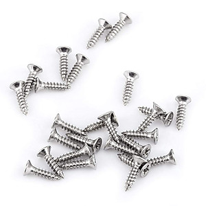 M3 Self Tapping Screws Assortment Set, Stainless Steel Phillips Wood Screws, 200pcs(Flat Head)