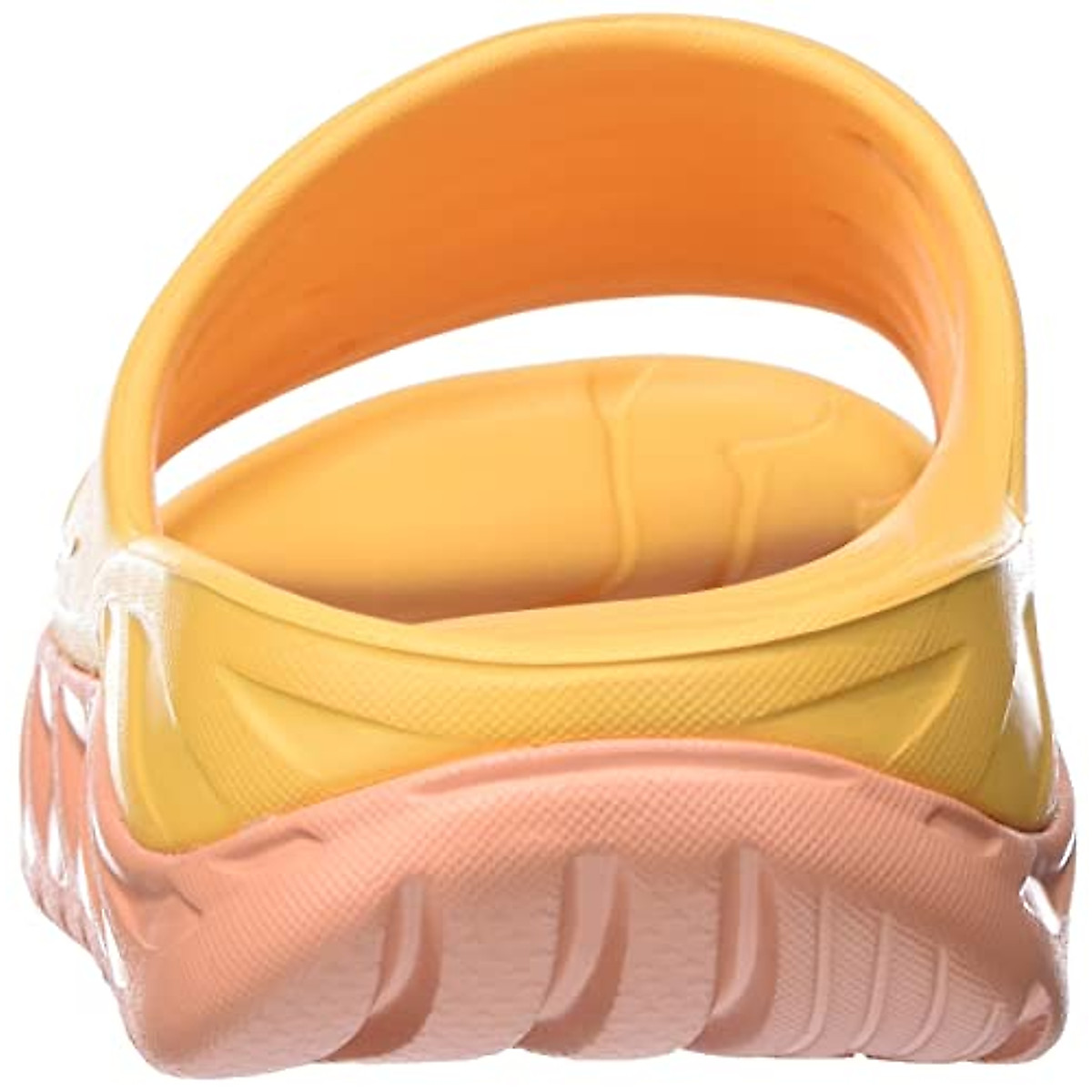 Hoka Ora Recovery Slide (Unisex) - Amber Yellow / Shell Coral - Size M9/W11
