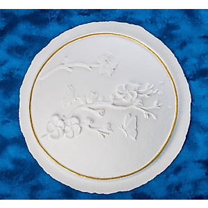 Biodegradable Urn for Human Ashes (Orchard Butterfly) Water Burial Urn, Urn Floats in Water, Urn for Cremation, Ocean Water Scattering Urn for Ashes, Floating Urn, Earth Memorials, Adult Large W-306