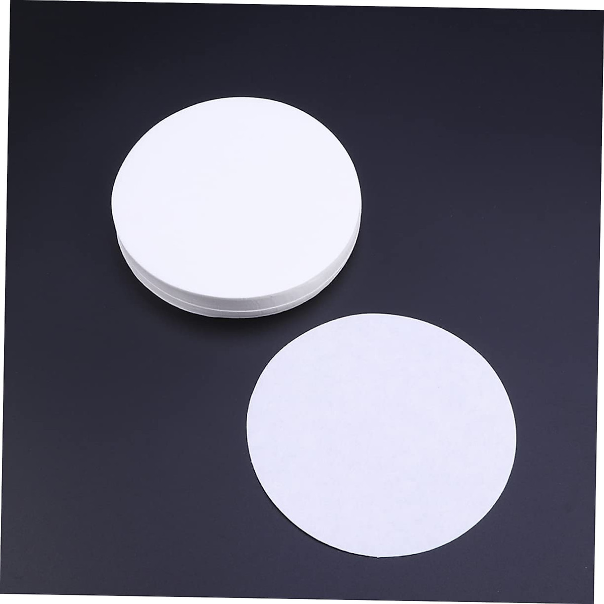 FUNOMOCYA 200pcs Medium Flow Rate Filter Paper Fine Filter Paper Grade Paper Strip Discs Filter Paper Funnel Filter Paper Filtration Paper Cellulose Filter Paper Sand Filter Clamp to White