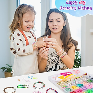 OHOME Stocking Stuffers for Kids Girls - 5300 Clay Beads Bracelet Making Kit,Arts and Crafts for Kids Ages 8-12,Christmas Crafts Games Toys for 3-10 Year Old Birthday Gift,Stuff Supplies