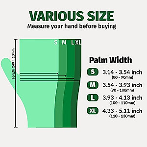 GORILLA SUPPLY Disposable Heavy Duty Vinyl Gloves Latex Free Powder Free, BPA Free Food Safe Grade Disposable Glove, Medium M, 1000 Count