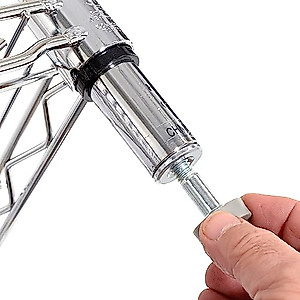 Nexel Chrome Wire Shelving, 60" W X 18" D x 54" H