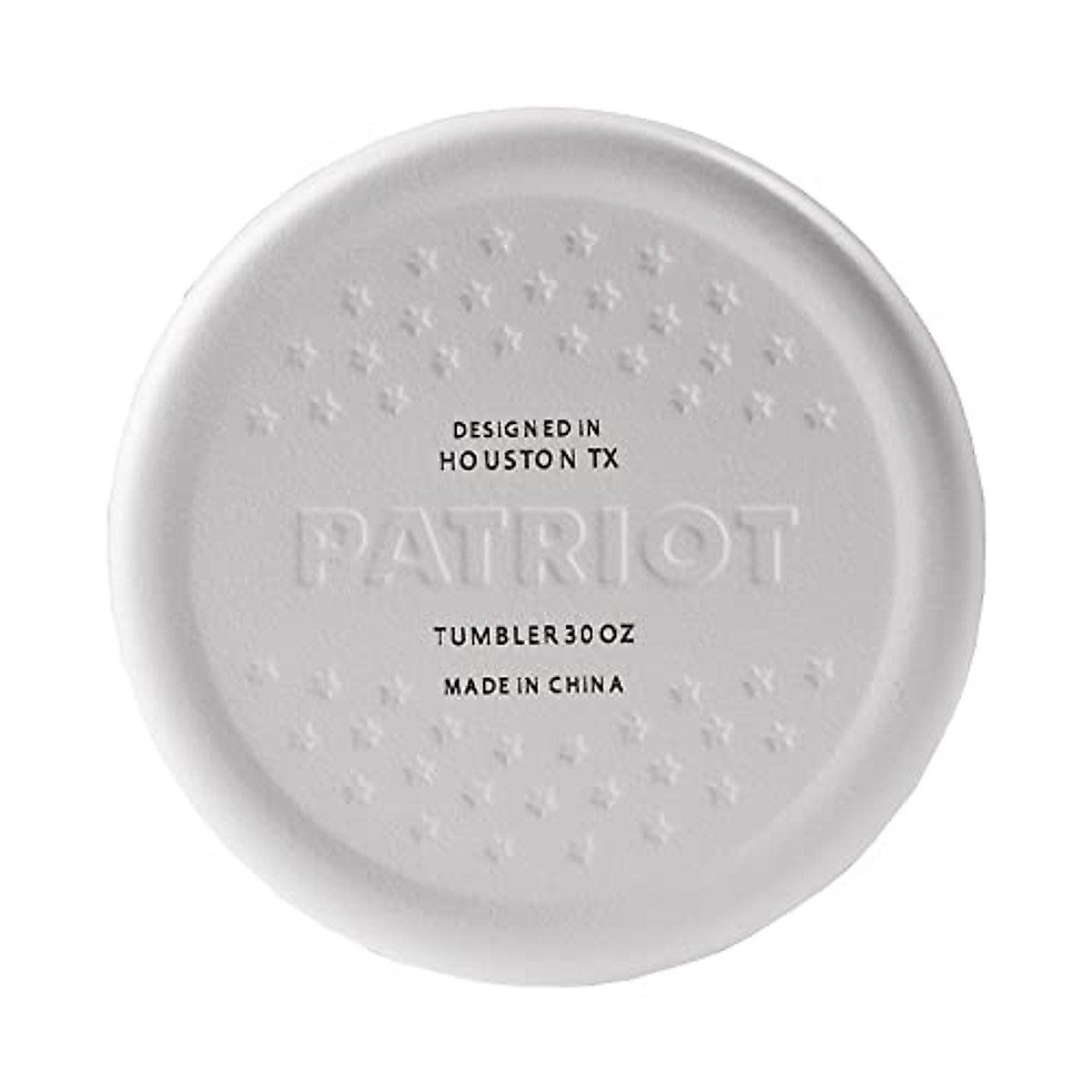 Patriot 30oz Tumbler Stainless Steel Insulated Coffee Cup with Lid, Reusable Stainless Steel Straw & Gift Box (White)