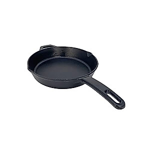 Megamaster 10-inch Round Pre-Seasoned Cast Iron Skillet Pan, Grill Accessory, Camping Cooking Accessory 630-0009P