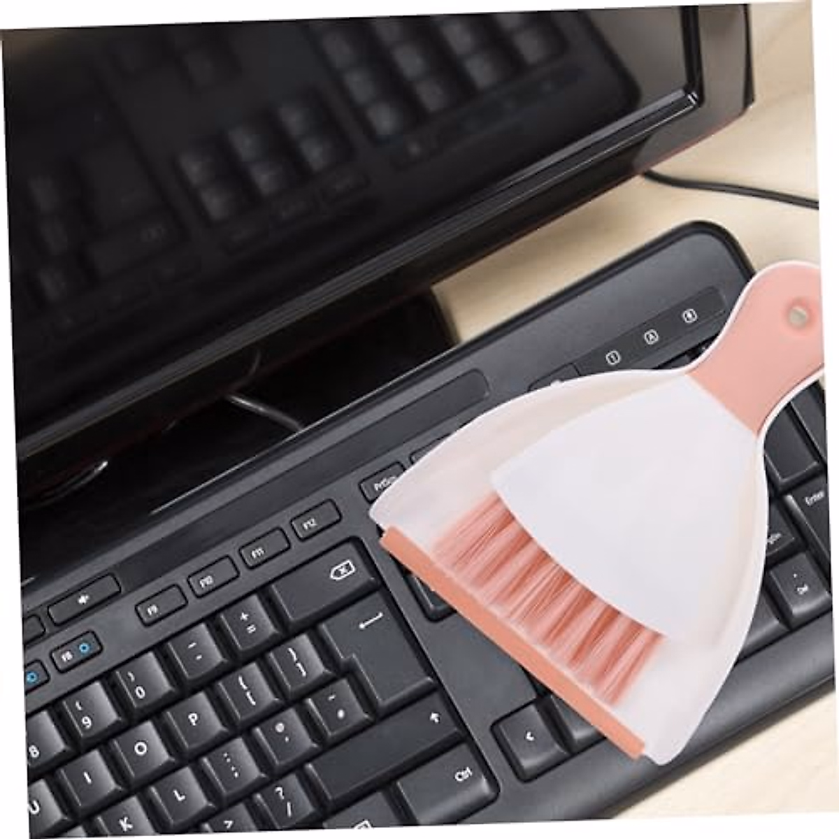 BCOATH Household Supplies Pan Cleaning Broom Kid Broom Dog Cleaning Kit Cleaning Brush Cleaning Utensils Broom and Small Broom Keyboard Cleaner Brush to Attach to Door Mini Broom Animal