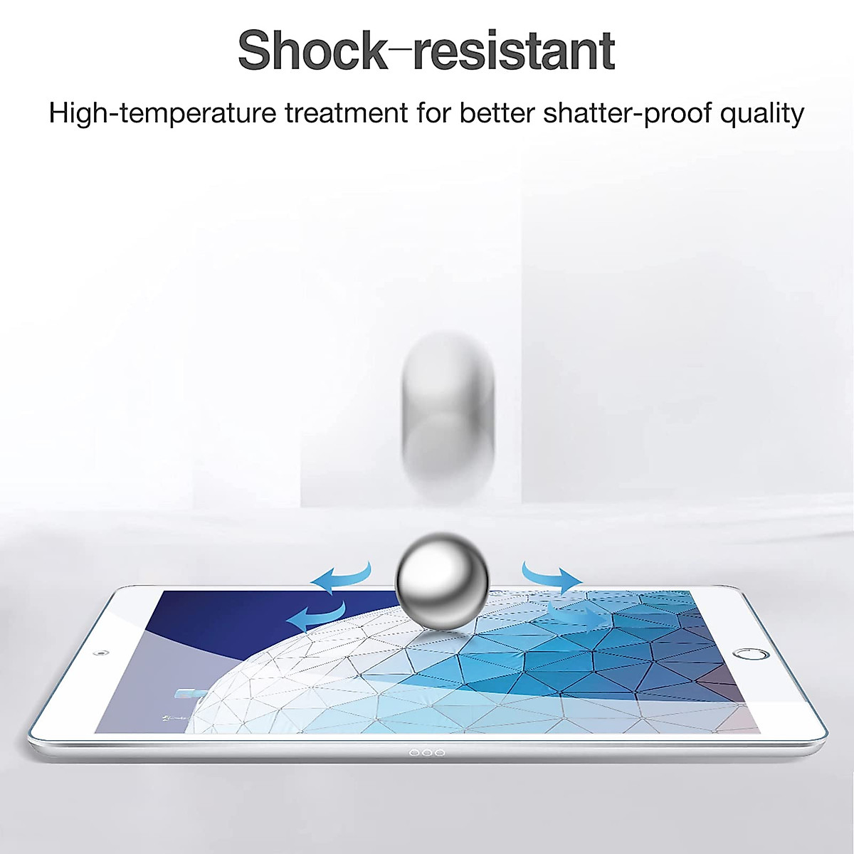 ProCase 1 Pack for 10.5" iPad Air 3rd 2019 / iPad Pro 2017 Screen Protector, Tempered Glass Film Guard for iPad 10.5 Air 3 / iPad Pro 10.5 2017