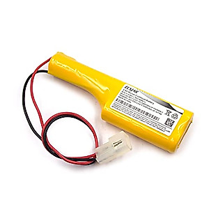 (2-Pack) 3.6V 800mAh Ni-CD Battery Pack Replacement for Genlyte 52-0185 520185 OSI OSA060AA Saft 420735-00 42073500 Genlyte 62-0185 620185 Exit Sign Emergency Light