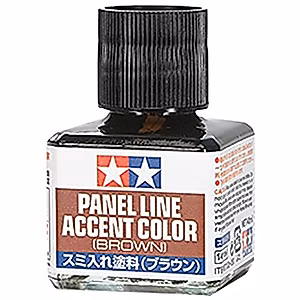 Tamiya Panel Line Accent Color 40ml Brown TAM87132 Plastics Paint Enamels
