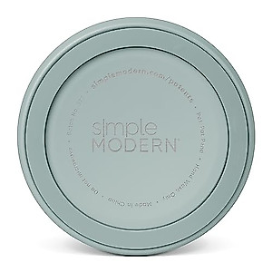 Simple Modern Ceramic Lined Stainless Steel Pet Water Bowl for Dogs & Cats | Insulated Stainless Steel Food Bowls | No Tip No Slip BPA Free | Bentley Collection | Medium (4 Cups) | Almond Birch