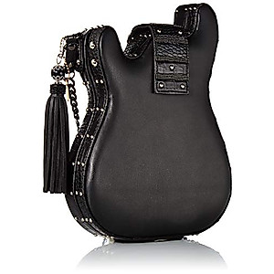 Mary Frances womens Turn It Up Crossbody Handbag, Black, One Size US