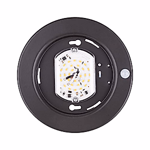 YoonLIT LED Closet, Flush Mount PIR Motion Sensor Ceiling Light, 6.2 Inch, 10.5W, 700 Lumen, Anti-Rust Galvanized Housing, Bronze Finish 3000K 1-Pack