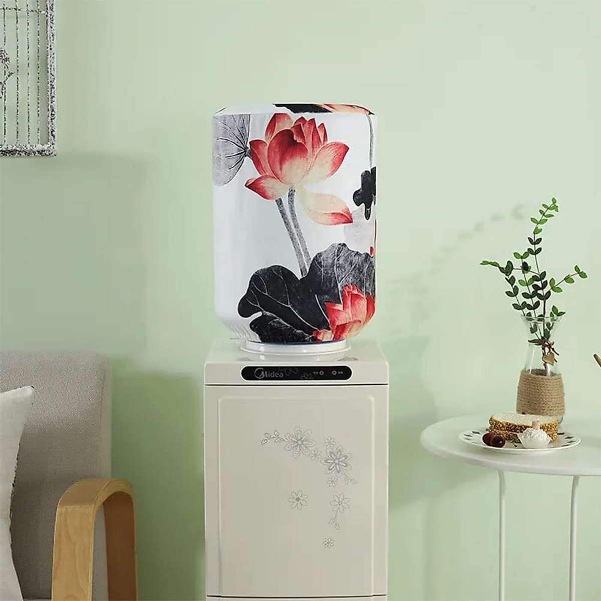 5 Gallon Water Dispenser Barrel Dust Proof Cover, High Stretchy Fabric Water Bucket Protector Covers, Reusable Elastic Protective Water Bottle Cover Suit for Home, Hotel and Restrant