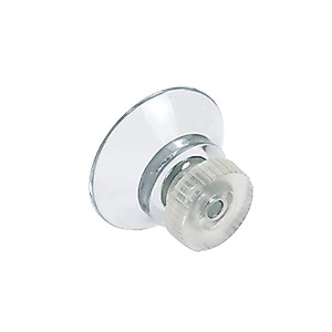 Semetall 10pcs Clear Suction Cups with M4 Cap Nut Transparent PVC Sucker Pads for Kitchen Offices Bathroom Decoration Wall,25mm/0.98" Diameter