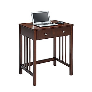 Convenience Concepts Designs2Go Mission Desk with Keyboard Drawer, Espresso