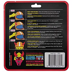 Helmet Flair MagNeatOhz Large Black Horns for Helmet | Made in USA | Helmet Accessory for Motorcycle Helmet, Bike Helmet, Ski Helmet | Magnetic & Interchangeable | Pair (Helmet Not Included)