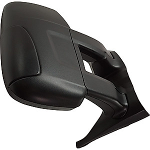 Kool Vue Driver & Passenger Side Manual Heated Towing Mirrors for Ford Transit-250 Transit-350 Transit-150 Transit-350 HD 2015-2019 Without Signal Light Textured Models With Medium or High Roof