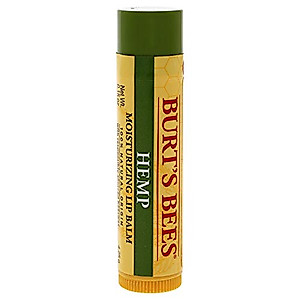 Burts Bees 100% Natural Origin Moisturizing Lip Balm, Hemp with Beeswax, 0.15 Oz