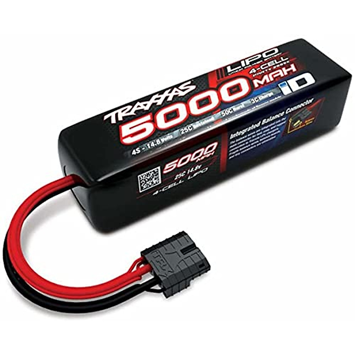 Traxxas 14.8V 5000mAh 4-Cell LiPo Battery, Long