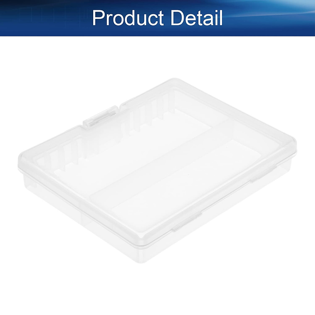 Heyiarbeit Battery Storage Case Holder Box for 48 AAA Batteries, Clear Color (1 Pack)