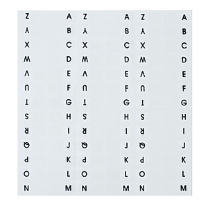 Redi-Tag, RTG31005, Permanent Alphabetical Tab Indexes, 104 / Pack