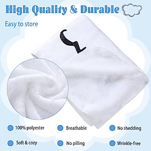 Baby Monthly Milestone Blanket for Boy Girl 50" x 40" Soft Flannel Blanket with Growth Chart Felt Frame Christian Swaddling Blanket Baby Shower Gender Neutral Gift for Newborn Picture Nursery Decor