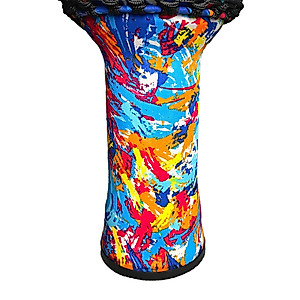 Djembe Drum 10inch Musical Instruments Hand Drums, Adult African Drums，Musician Gifts (Sea blue)