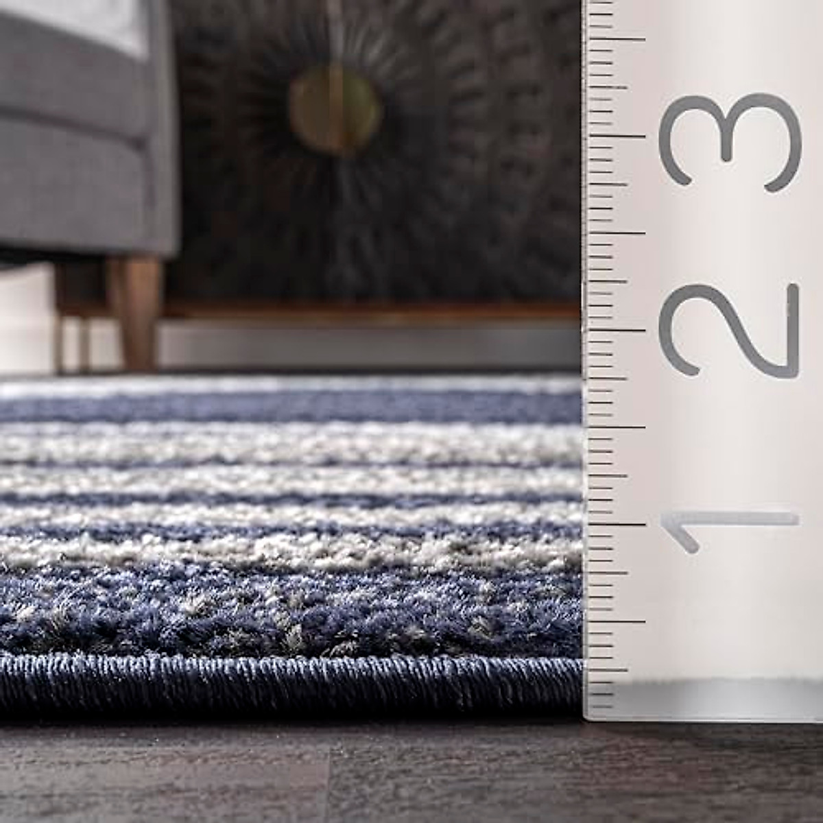 nuLOOM Thomas Paul Starfish and Striped Area Rug, 4x6, Blue