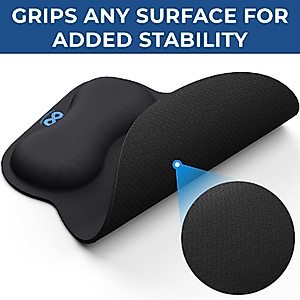 Everlasting Comfort Mouse Pad with Wrist Support - Includes Keyboard Wrist Rest - Ergonomic Memory Foam Desk Cushion for Carpal Tunnel - Computer, Laptop, Typing and Gaming Accessories