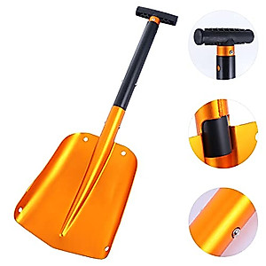 Snow Shovels Heavy Duty Snow Removal Shovels - Foldable Cordless Snow Shovel 21 x 11 Utility Ice Shovel for Car Driveway