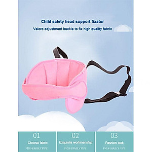 SWEETOP Child Head Support for Car Seats – Safe, Comfortable Head & Neck Pillow Support Solution for Front Facing Car Seats and High Back Boosters – Baby & Kids Travel Accessories