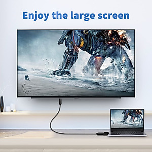 Poyiccot Mini Displayport to Displayport Adapter, 8k Mini DP to DP Adapter Bi-Directional Mini Displayport Male to Displayport Female Extention Adapter for Laptop PC TV Gaming Monitor, 2pack