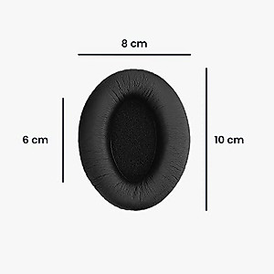 kwmobile Replacement Ear Pads Compatible with Bose A20 Aviation Headset - Earpads Set for Headphones - Black