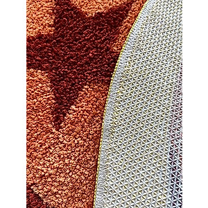 EXIGENT Premium Orange Ball Ultra Soft Anti-Slip Floor Door Mat Rug (OrangeBall)